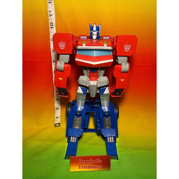 Transformers | Toys | Transformers Cyberverse Roll Change Optimus Prime ...